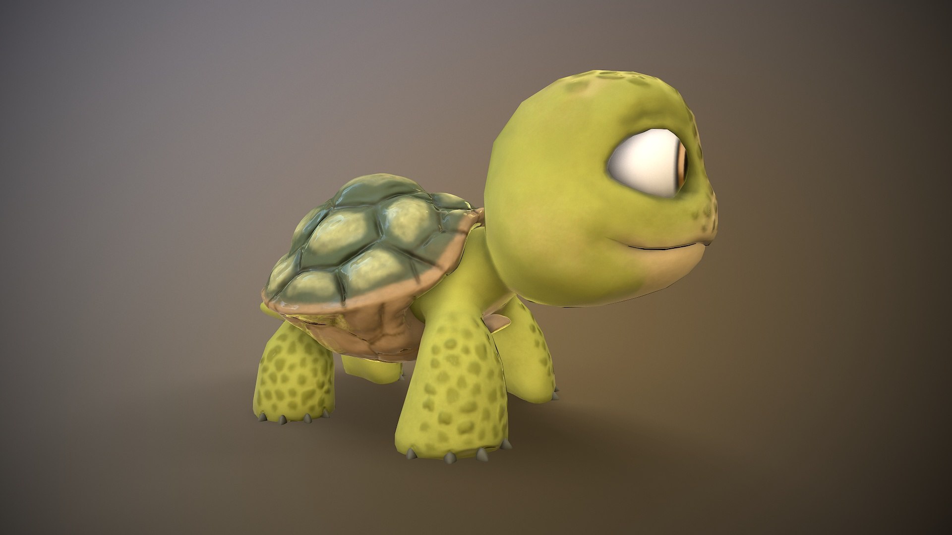 3D cartoon turtle model - TurboSquid 2149984