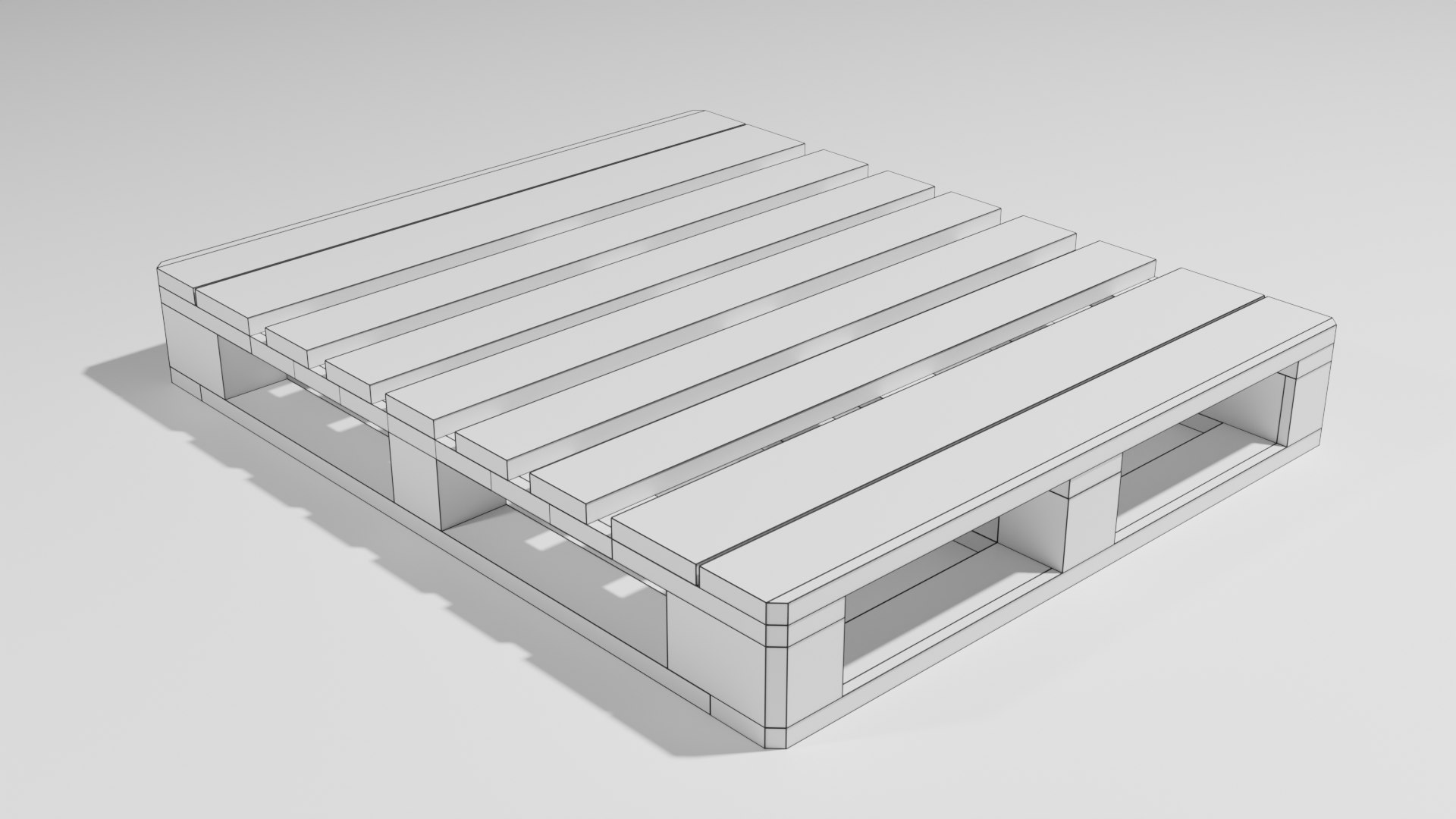 Standard 100x120 Pallet - Low Poly 3D Model 3D - TurboSquid 2294171