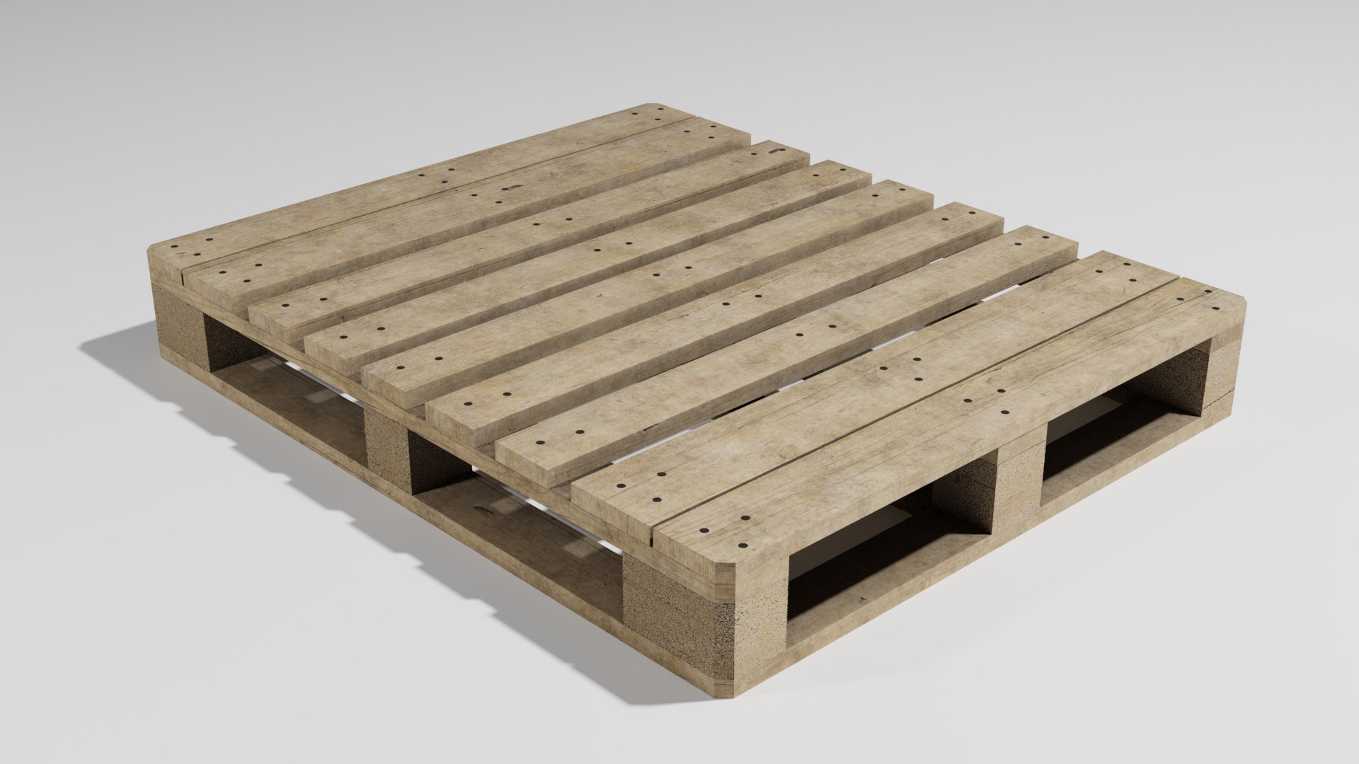 Standard 100x120 Pallet - Low Poly 3D Model 3D - TurboSquid 2294171
