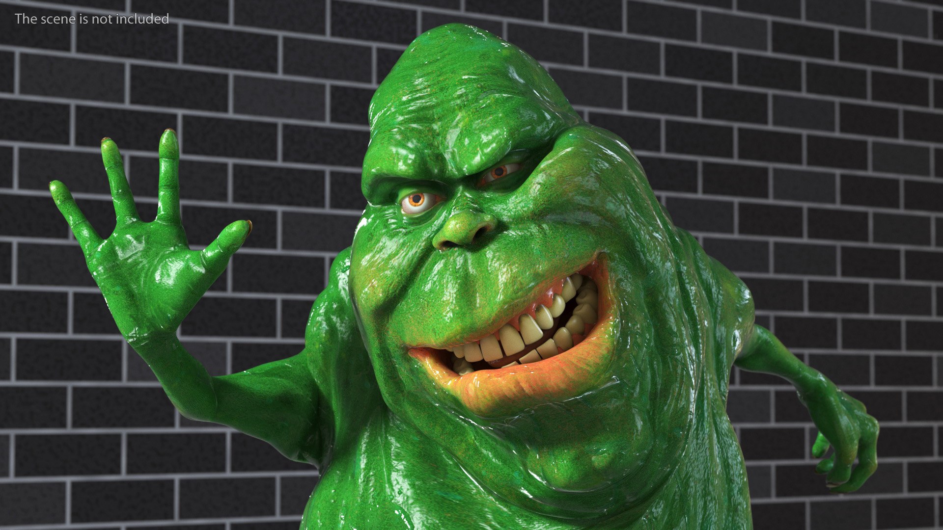 3D Character Slimer Angry Pose Model - TurboSquid 2047593