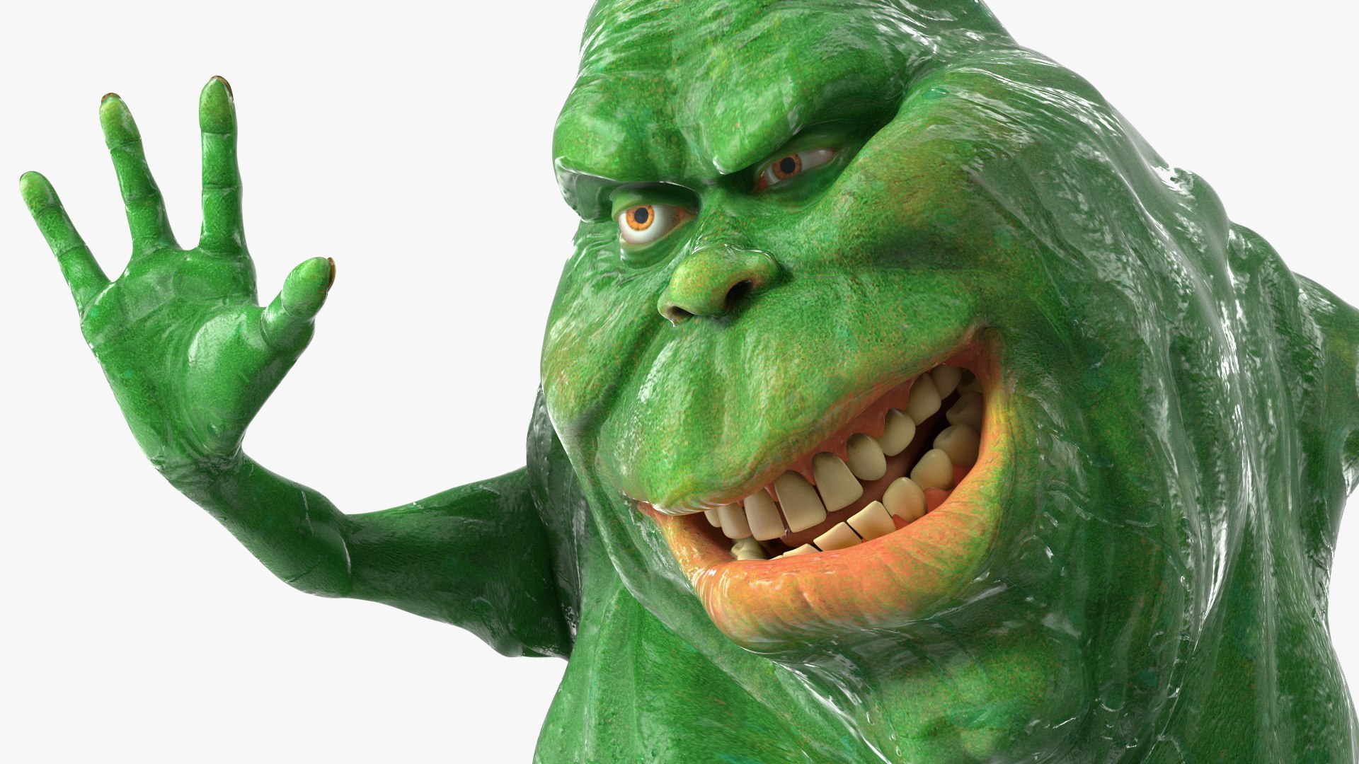 3D Character Slimer Angry Pose Model - TurboSquid 2047593