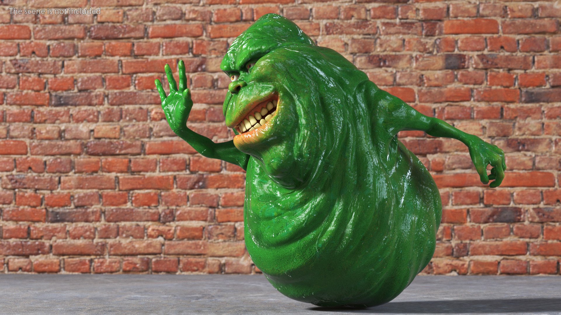 3D Character Slimer Angry Pose Model - TurboSquid 2047593