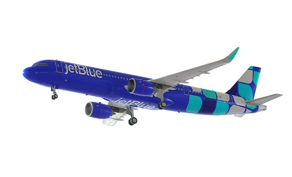 Airbus A321neo jetBlue Airways 새로운 상징 3D 모델 - TurboSquid 2105355