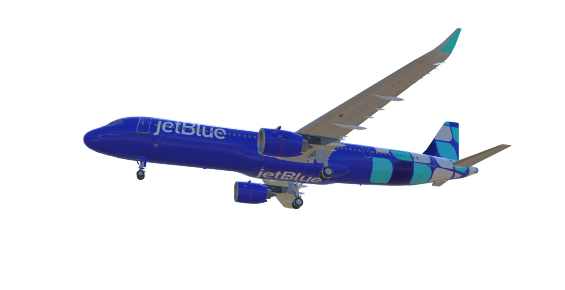 3D Airbus A321neo JetBlue Airways New Livery - TurboSquid 2105355