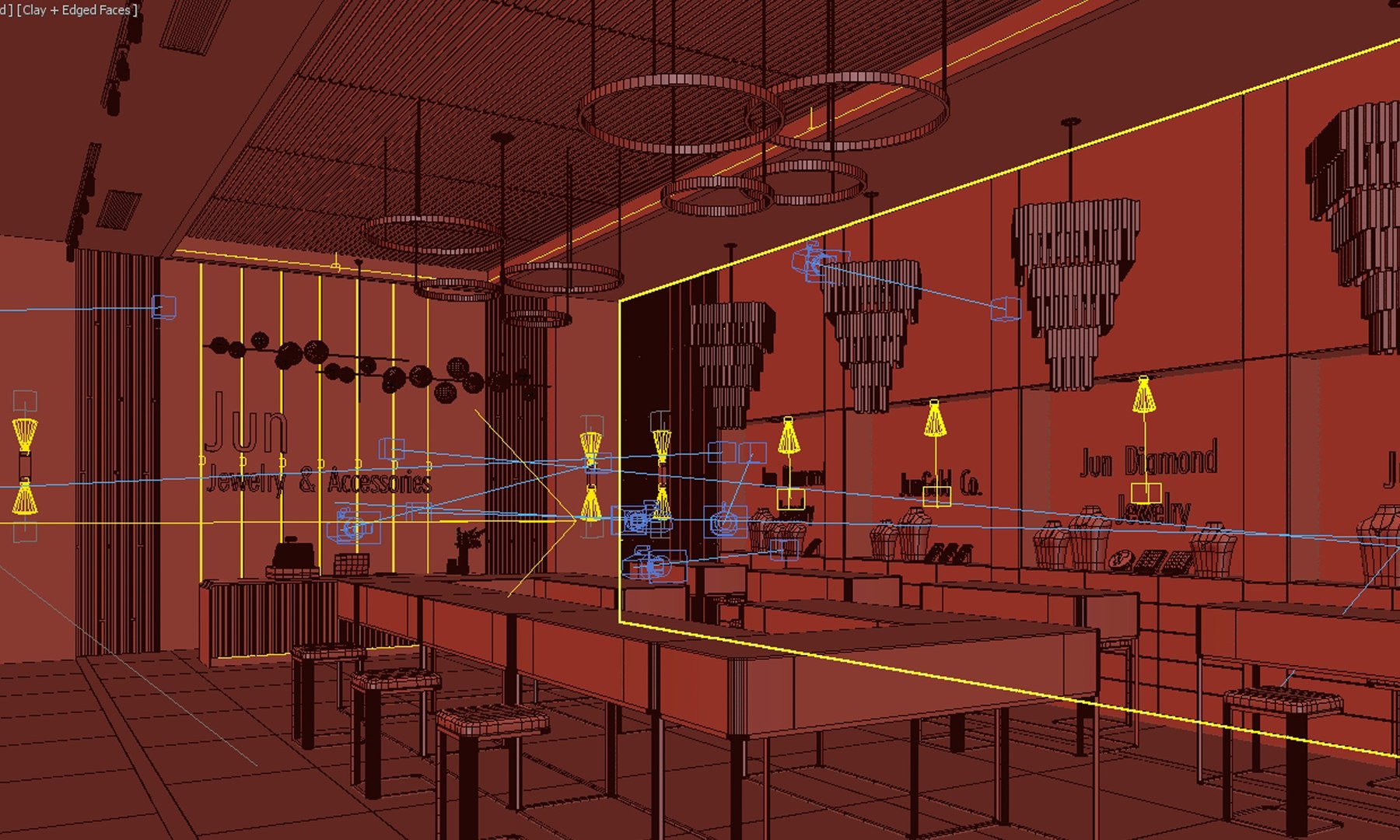 Modern Jewelry Store Interior 3D - TurboSquid 1974403