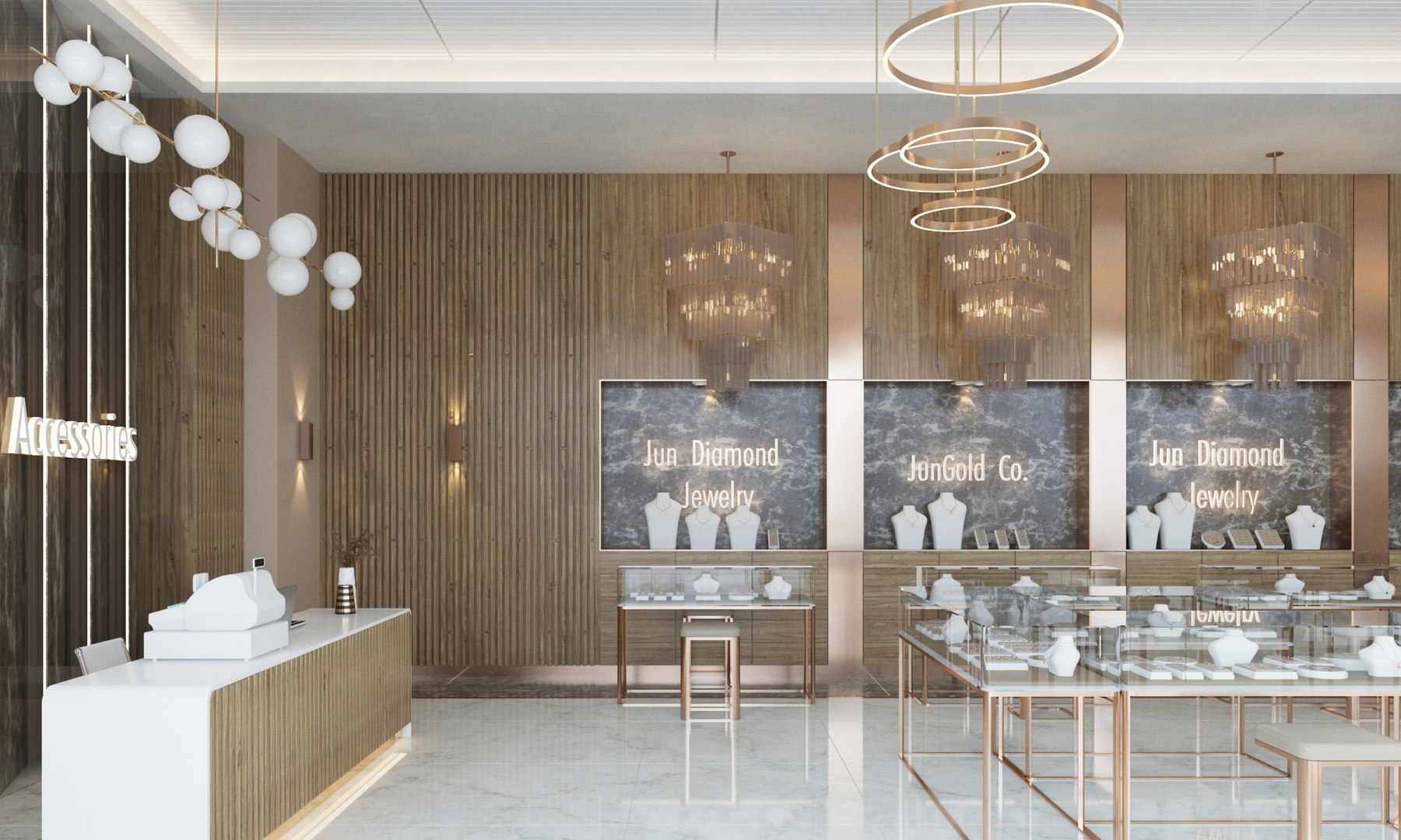 Modern Jewelry Store Interior 3D - TurboSquid 1974403