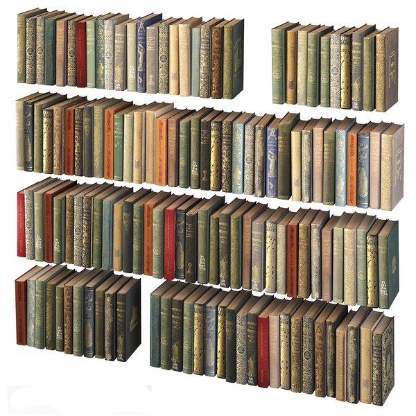 3D Editable random books classic - TurboSquid 1966597