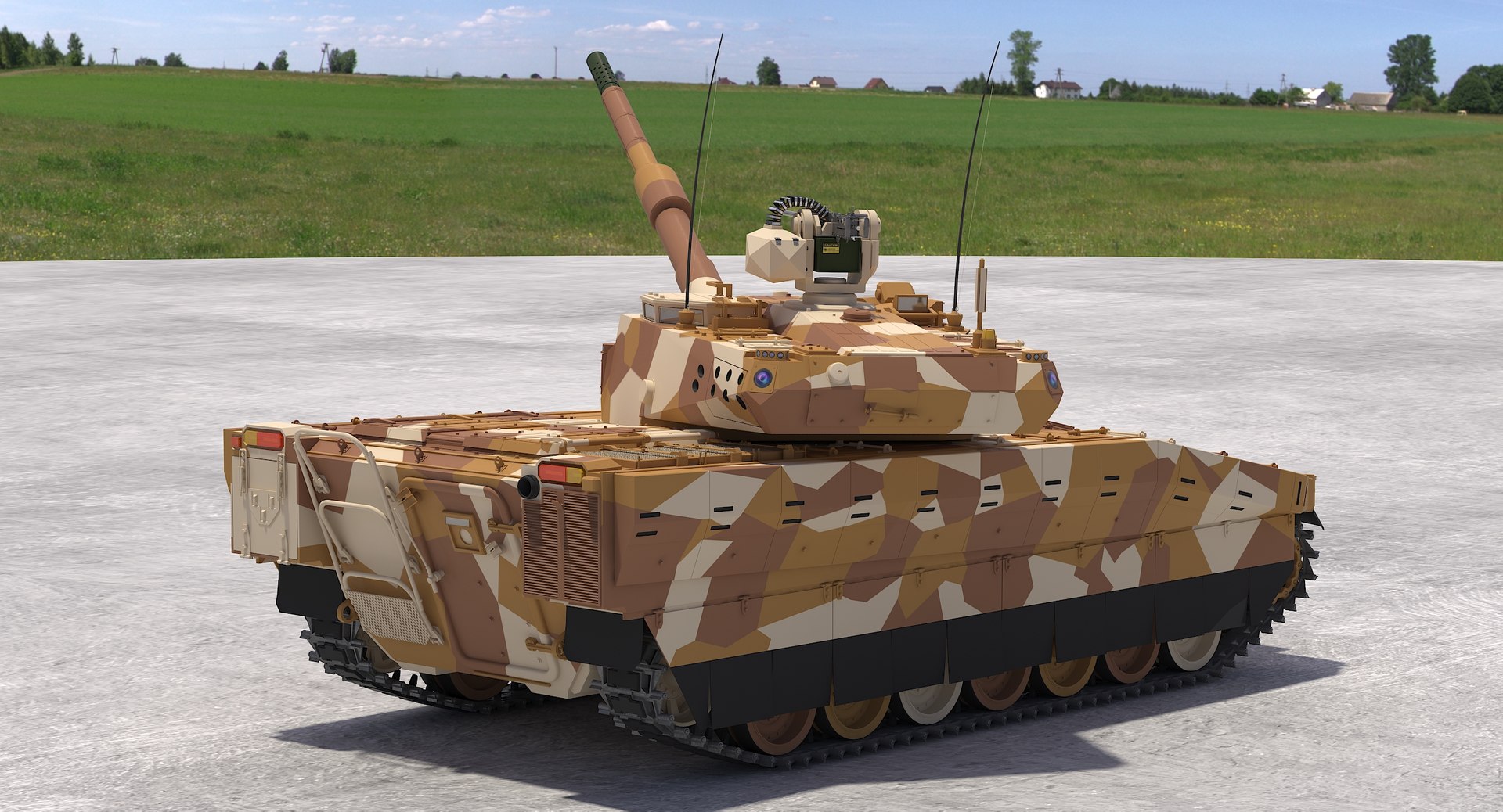 3D cv90 120-t light tank model - TurboSquid 1168784