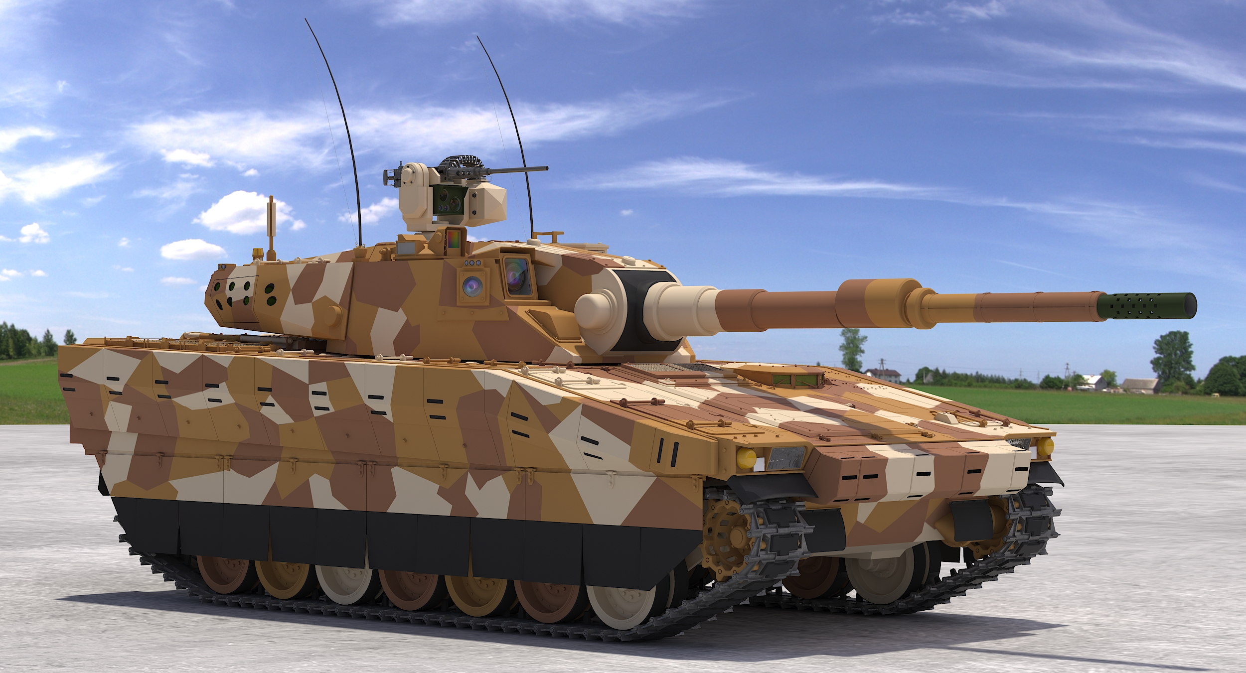 3D cv90 120-t light tank model - TurboSquid 1168784
