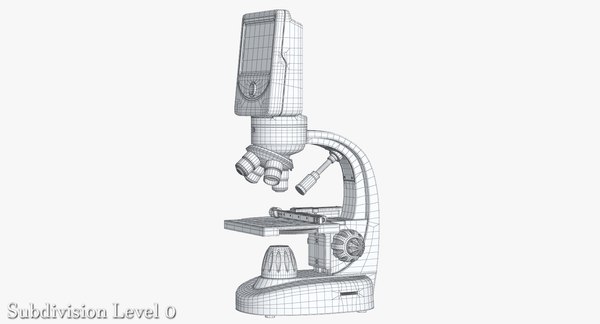 3d model digital microscope micro