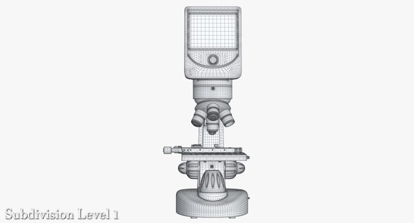 3d model digital microscope micro