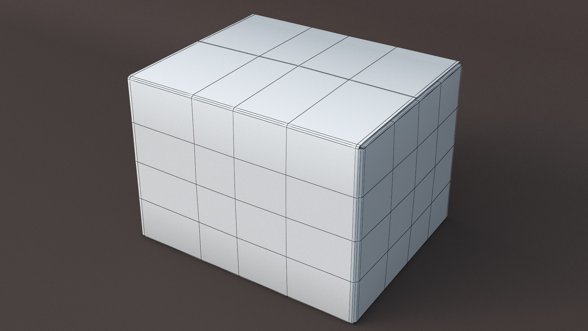 3D Square Cardboard Box 1 UHD - TurboSquid 2215307