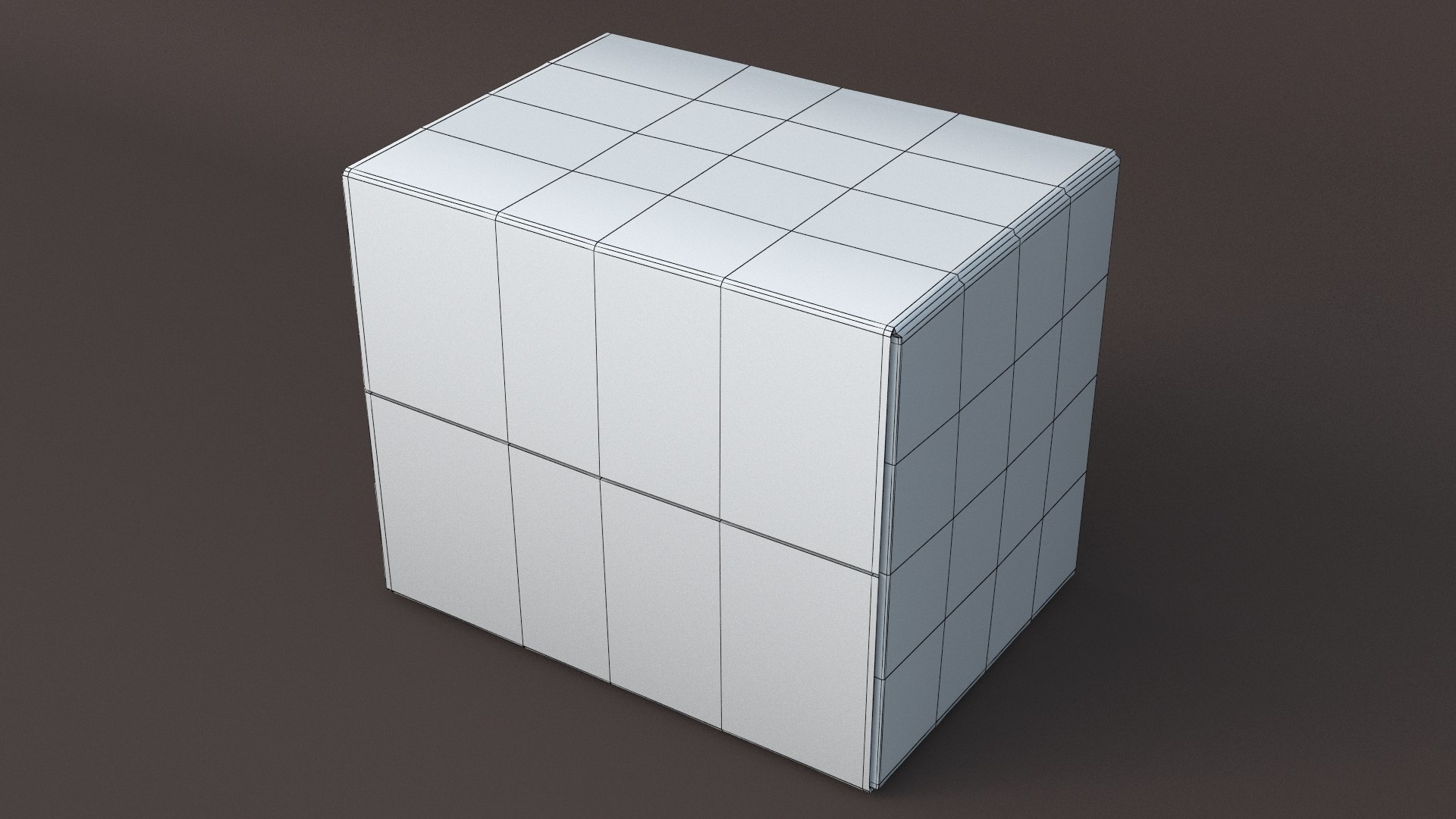 3D Square Cardboard Box 1 UHD - TurboSquid 2215307