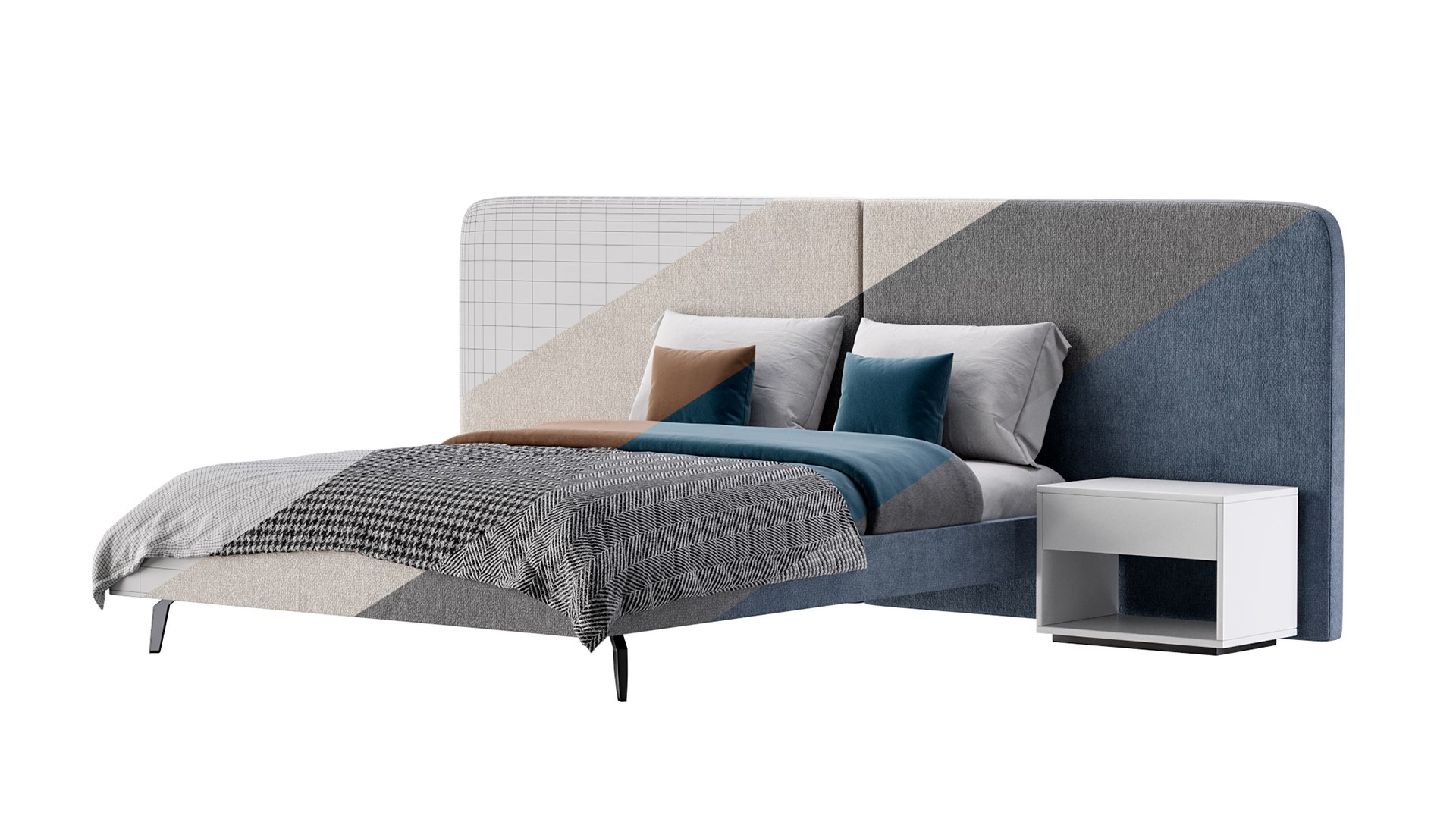 Selli Bed 1 3D Model - TurboSquid 2196742