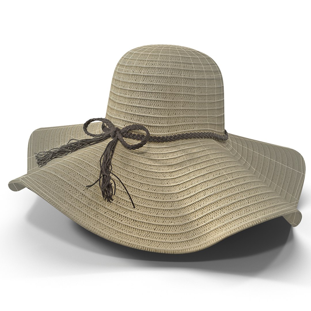 3d sun hat model