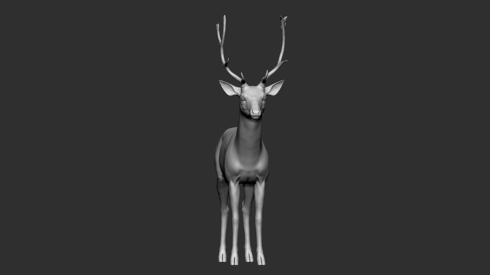 3D Model Red Deer Zbrush Sculpt - TurboSquid 2034647