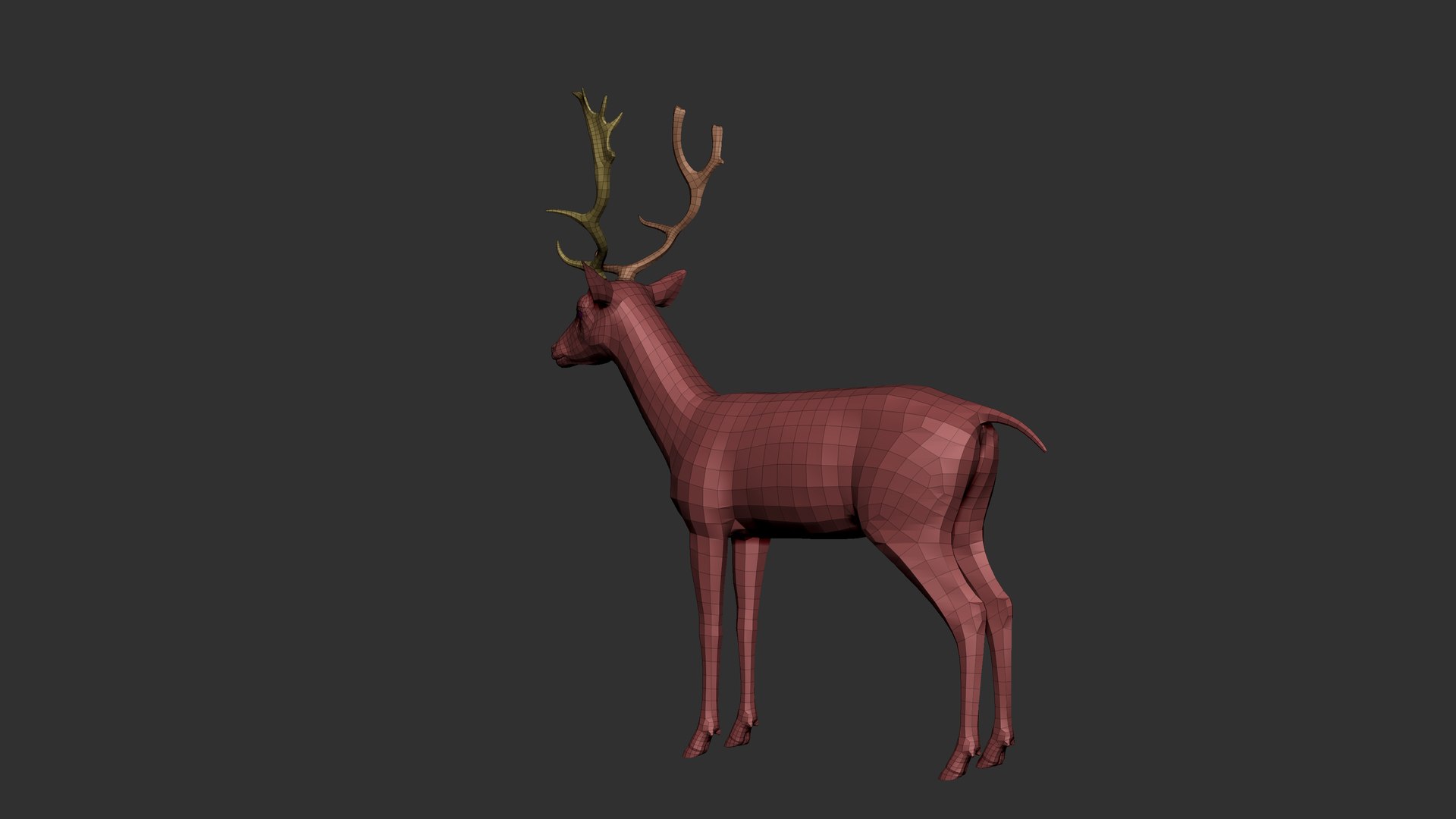 3D Model Red Deer Zbrush Sculpt - TurboSquid 2034647