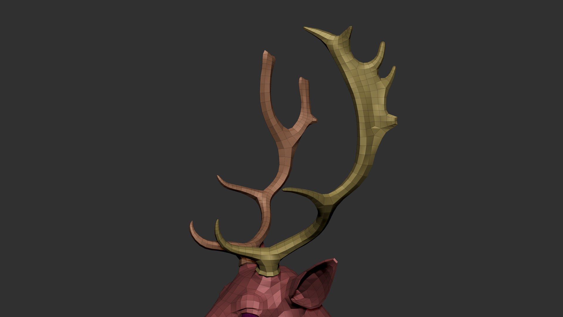 3D Model Red Deer Zbrush Sculpt - TurboSquid 2034647