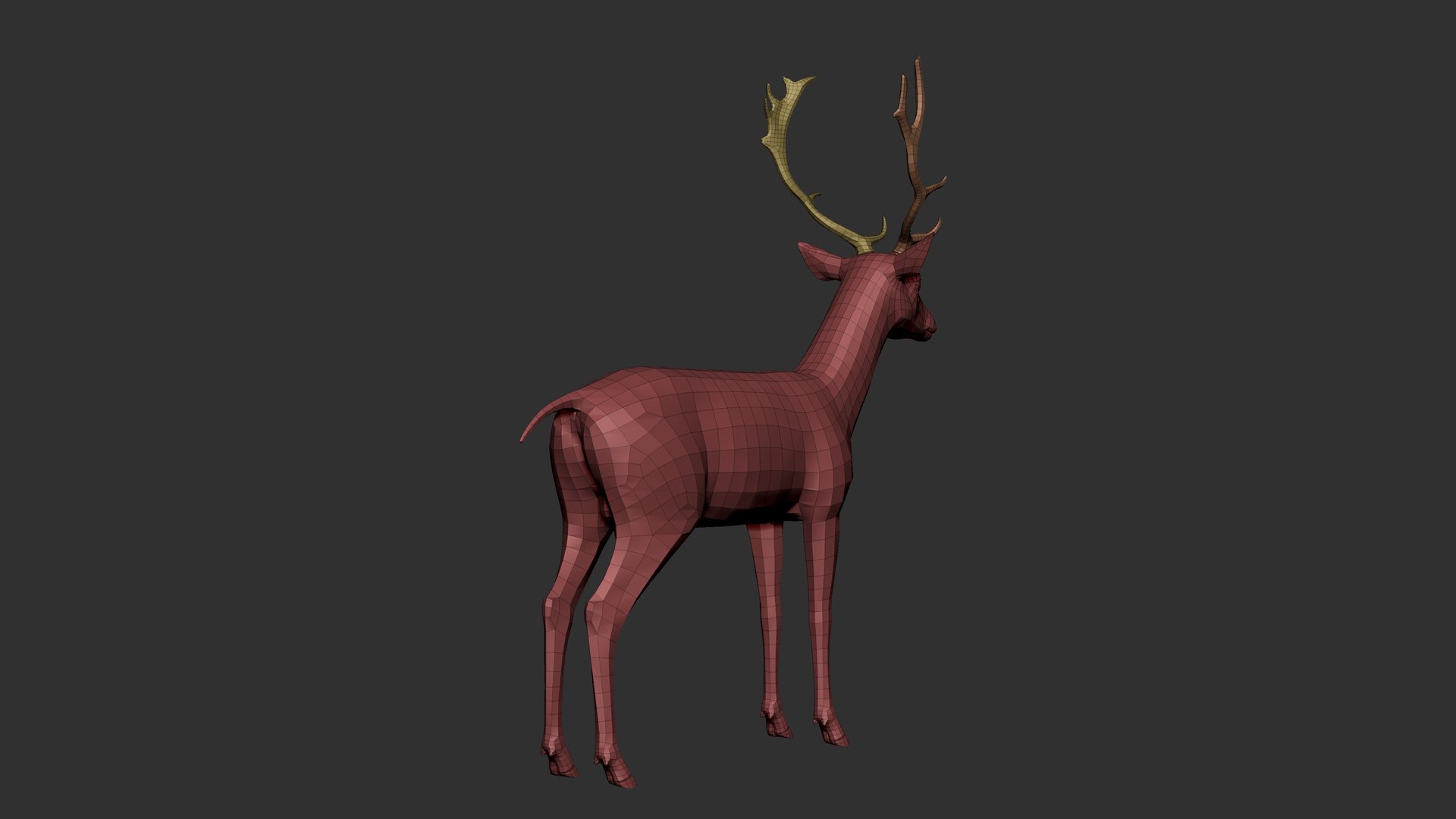 3D Model Red Deer Zbrush Sculpt - TurboSquid 2034647
