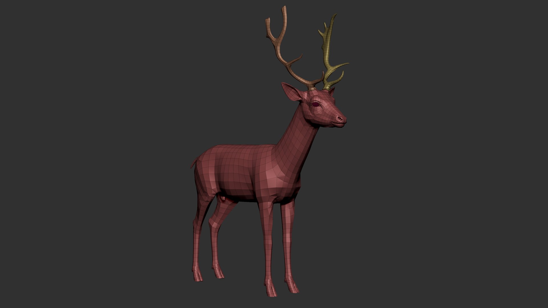 3D Model Red Deer Zbrush Sculpt - TurboSquid 2034647