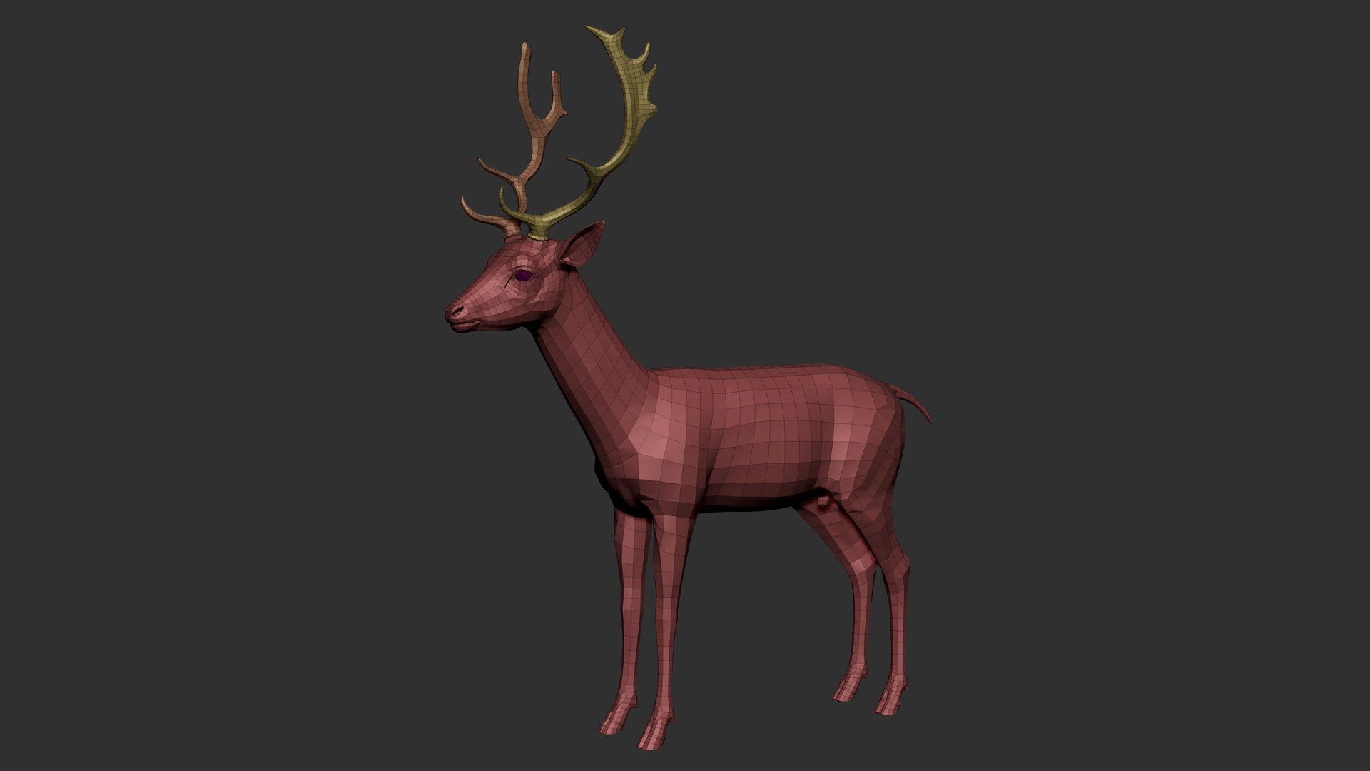 3D Model Red Deer Zbrush Sculpt - TurboSquid 2034647