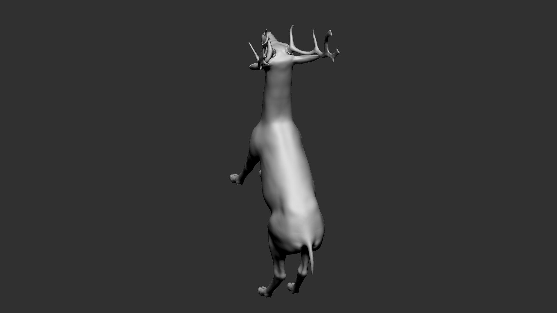 3D Model Red Deer Zbrush Sculpt - TurboSquid 2034647