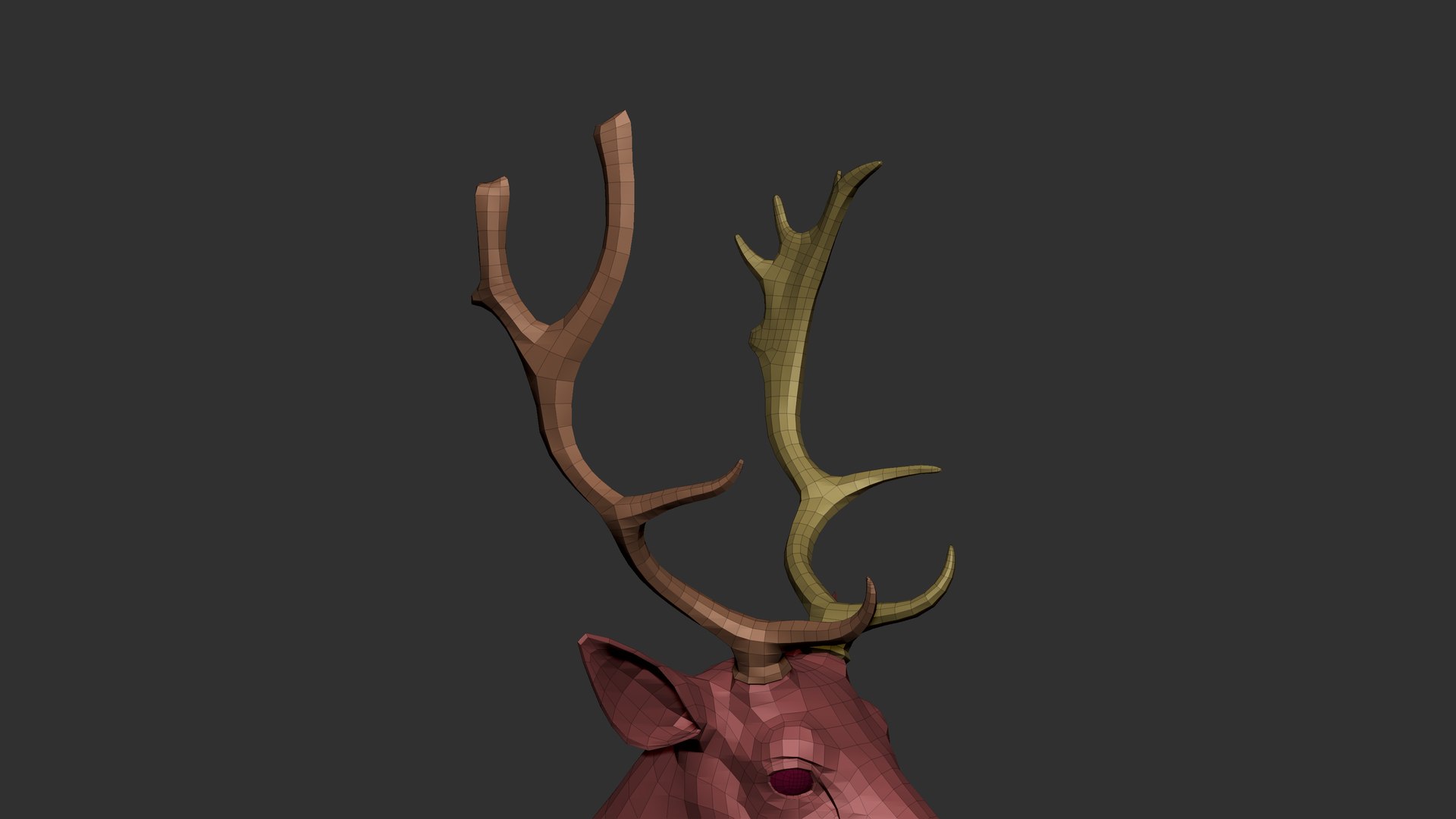 3D Model Red Deer Zbrush Sculpt - TurboSquid 2034647