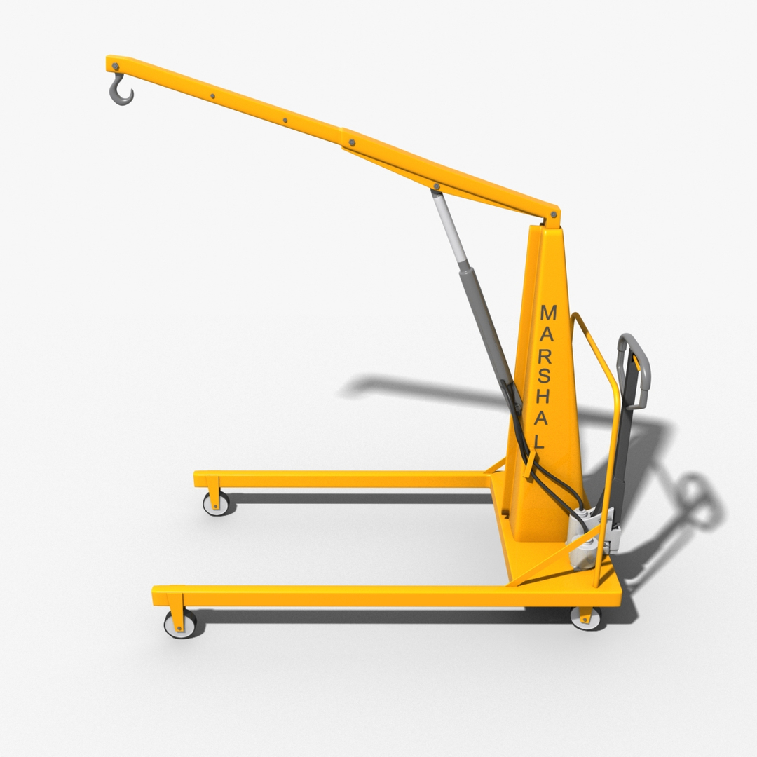 Hand Operative Crane 3d Model