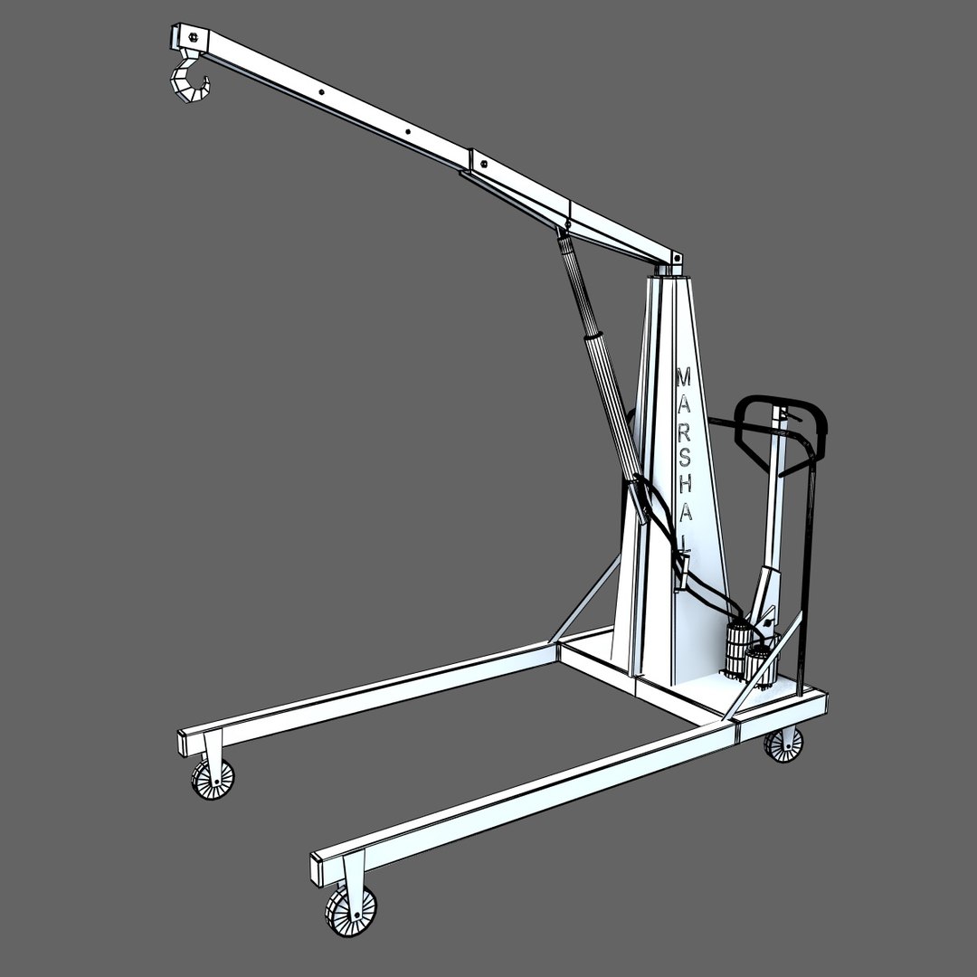 Hand Operative Crane 3d Model