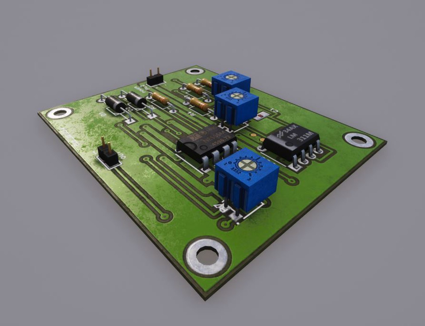 3D Circuit Board - TurboSquid 1286069
