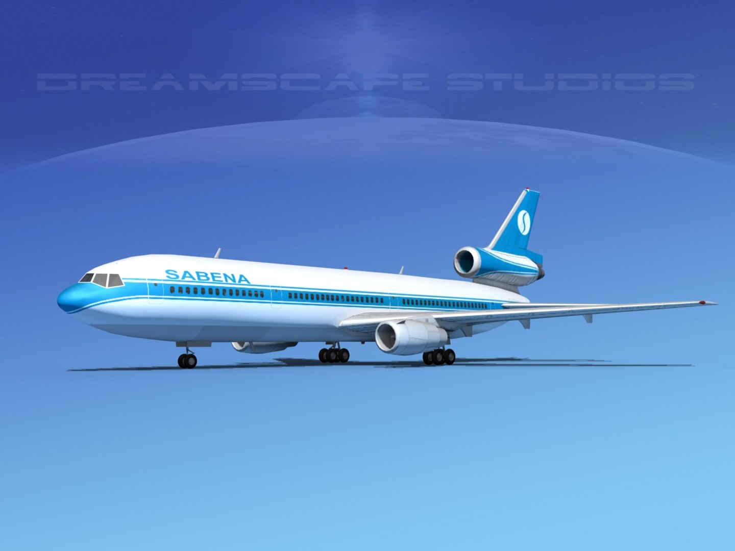 3d Douglas Dc-10