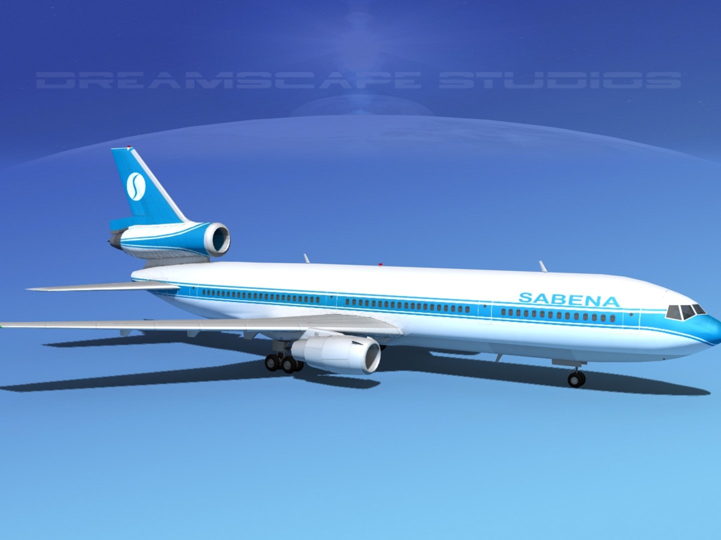 3d Douglas Dc-10