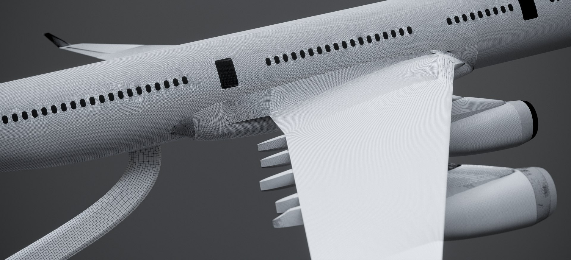 3D AIRBUS A340-300 OFFICE FLOOR MODEL ANSETT SYDNEY 2000 - TurboSquid ...