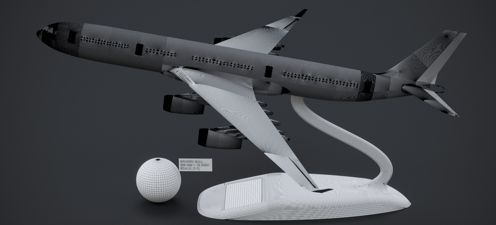 3D AIRBUS A340-300 OFFICE FLOOR MODEL ANSETT SYDNEY 2000 - TurboSquid ...