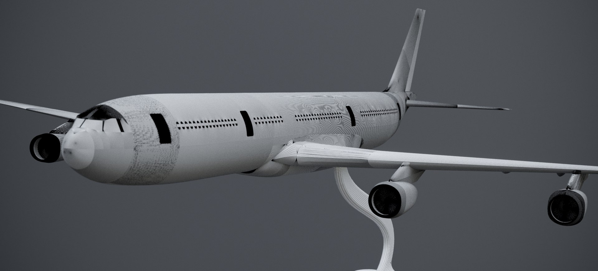 3D AIRBUS A340-300 OFFICE FLOOR MODEL ANSETT SYDNEY 2000 - TurboSquid ...