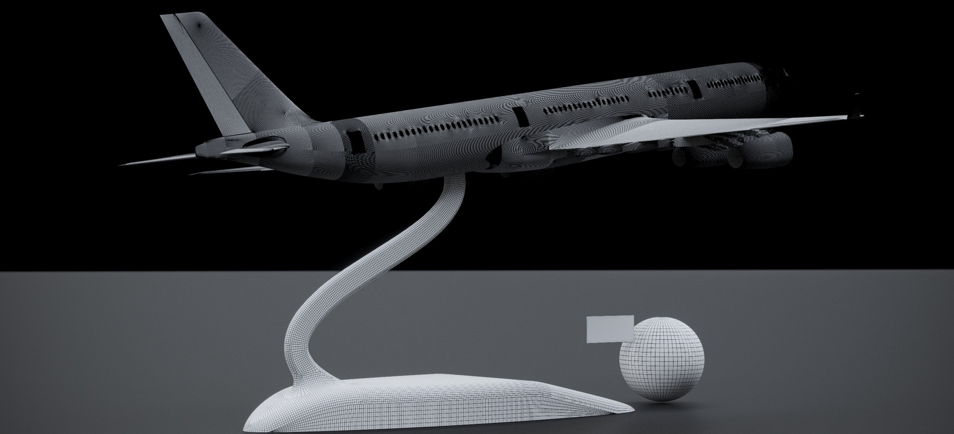 3D AIRBUS A340-300 OFFICE FLOOR MODEL ANSETT SYDNEY 2000 - TurboSquid ...