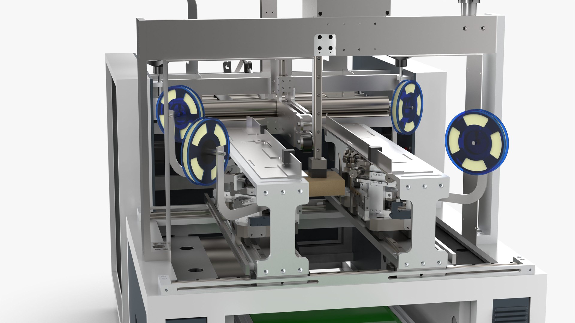 Automatic Gift Box Corner Sticking Machine model - TurboSquid 2173319