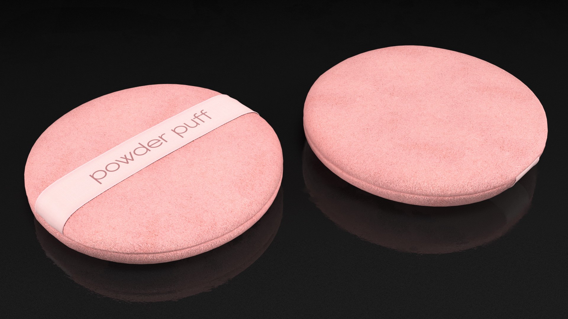 3D Model Compact Makeup Powder Puff - TurboSquid 1835898