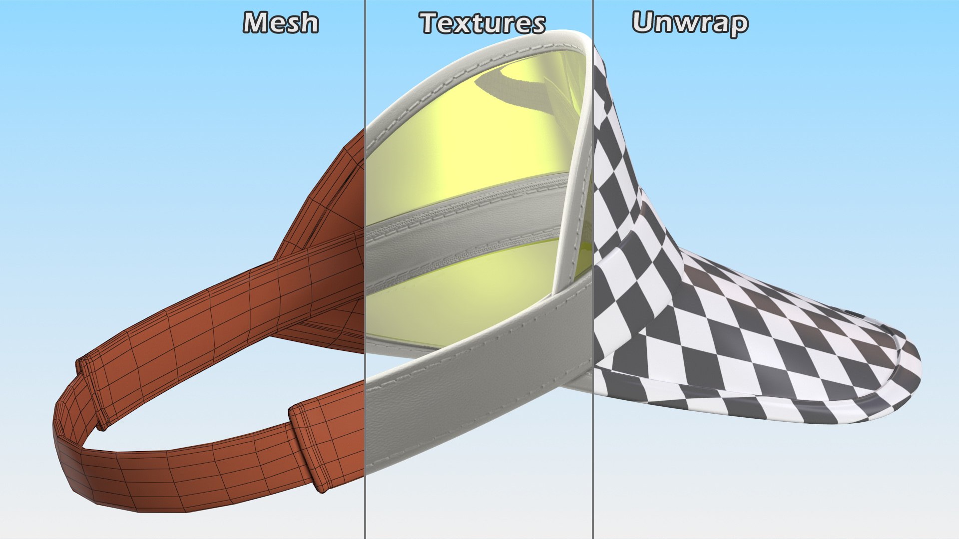 Clear Colored Plastic Sun Visor 3D model - TurboSquid 1813869