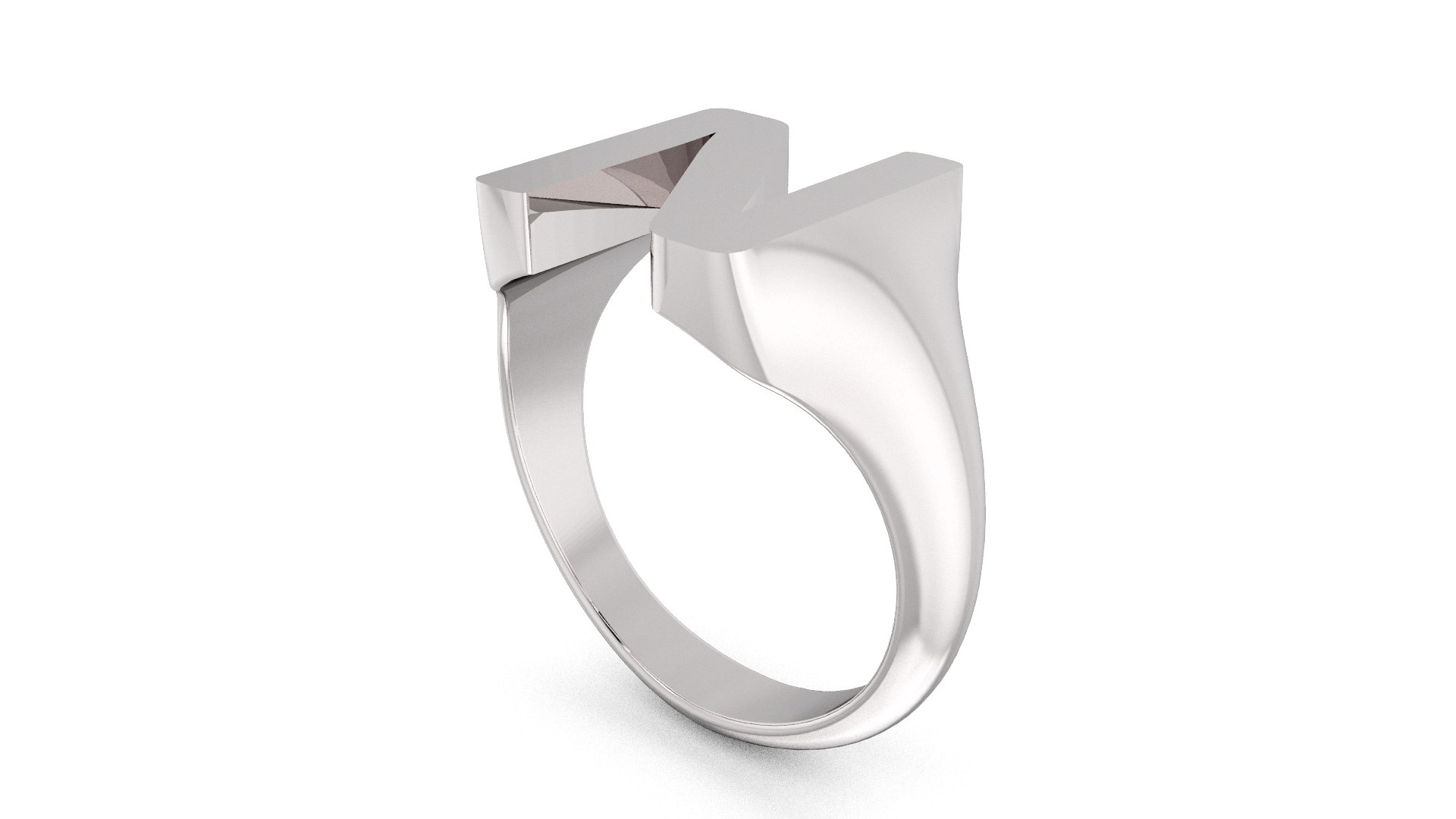 Alphabet Signet Ring N 3D Model - TurboSquid 2083521