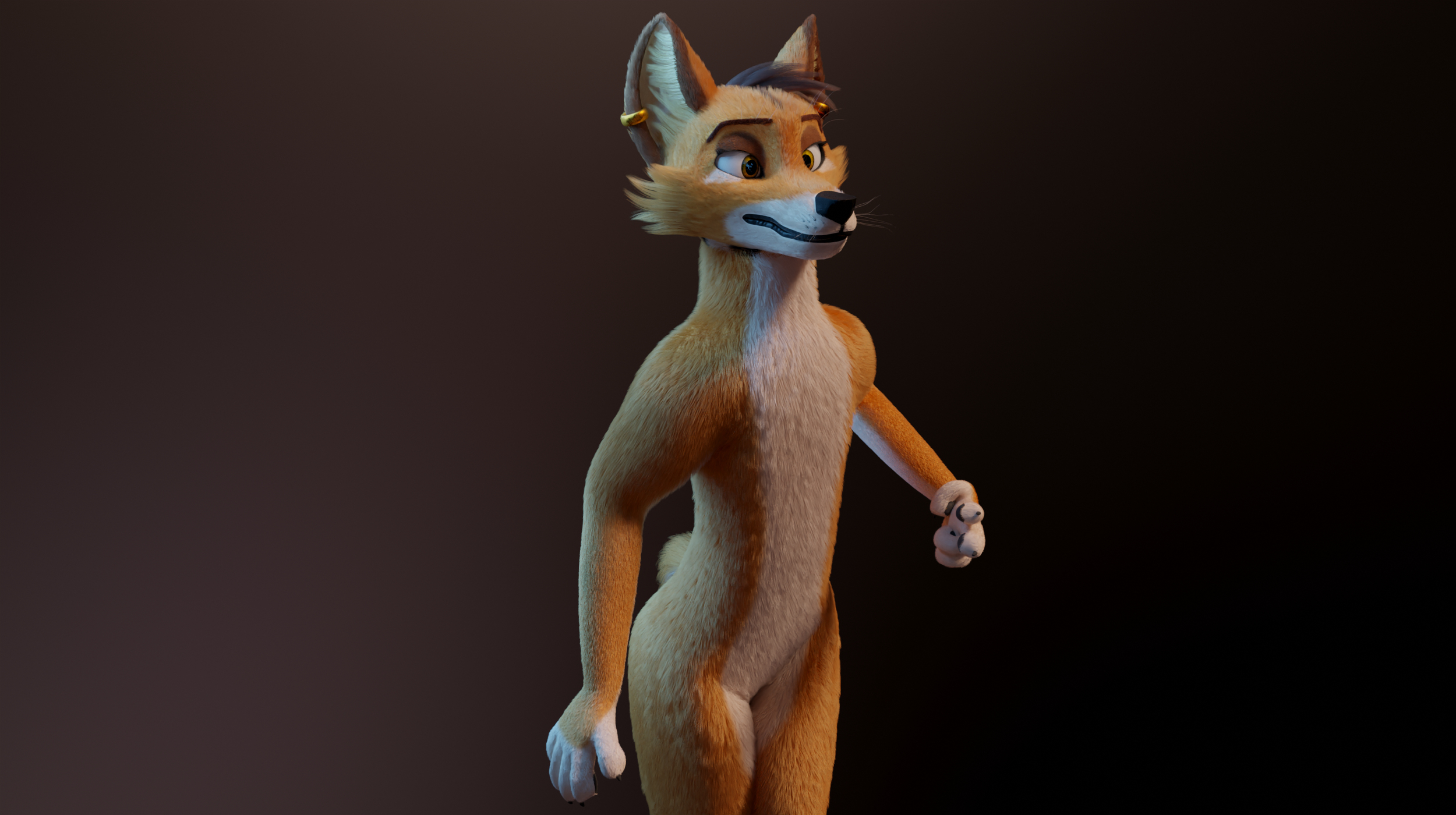 Zoe Anthro Fox 3D model - TurboSquid 1792099