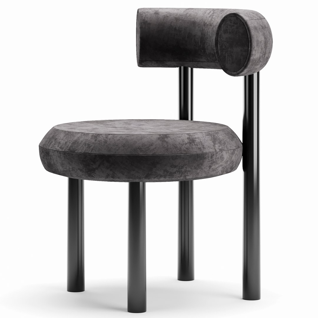 3D Fat Dining Chair Model - TurboSquid 2115320