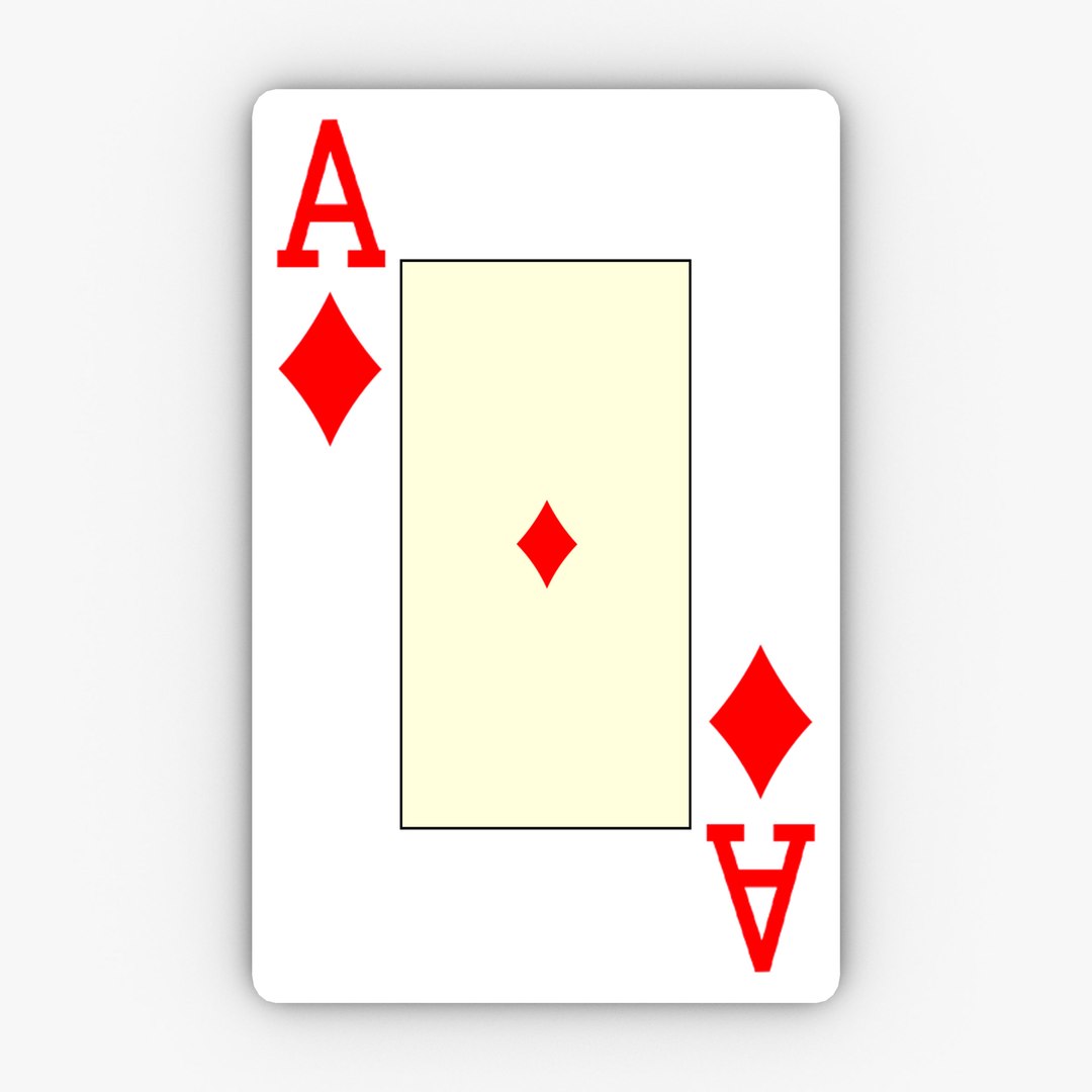 Deck Poker Cards Pocker 3d Model