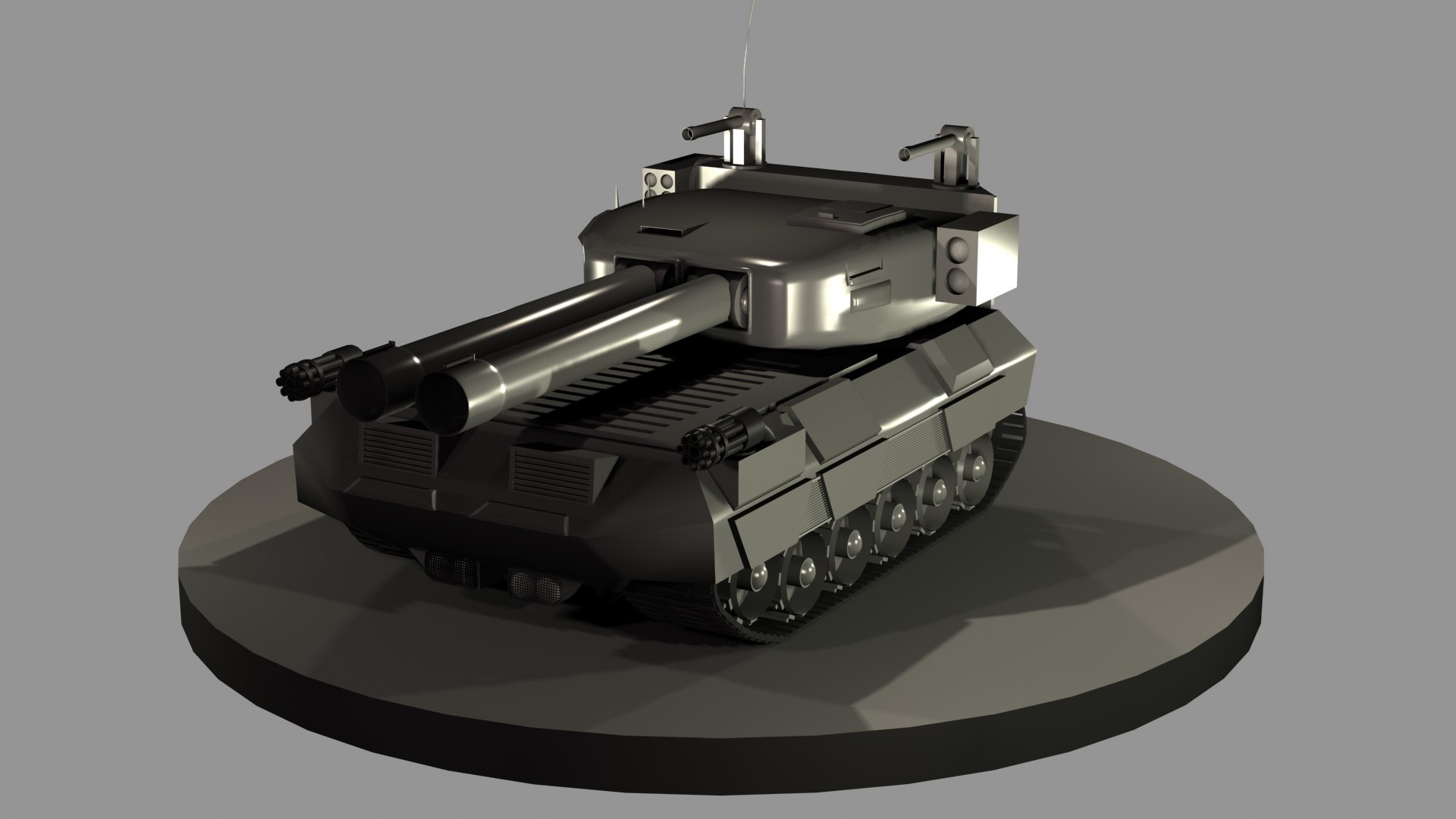 tank canons 2 3d max