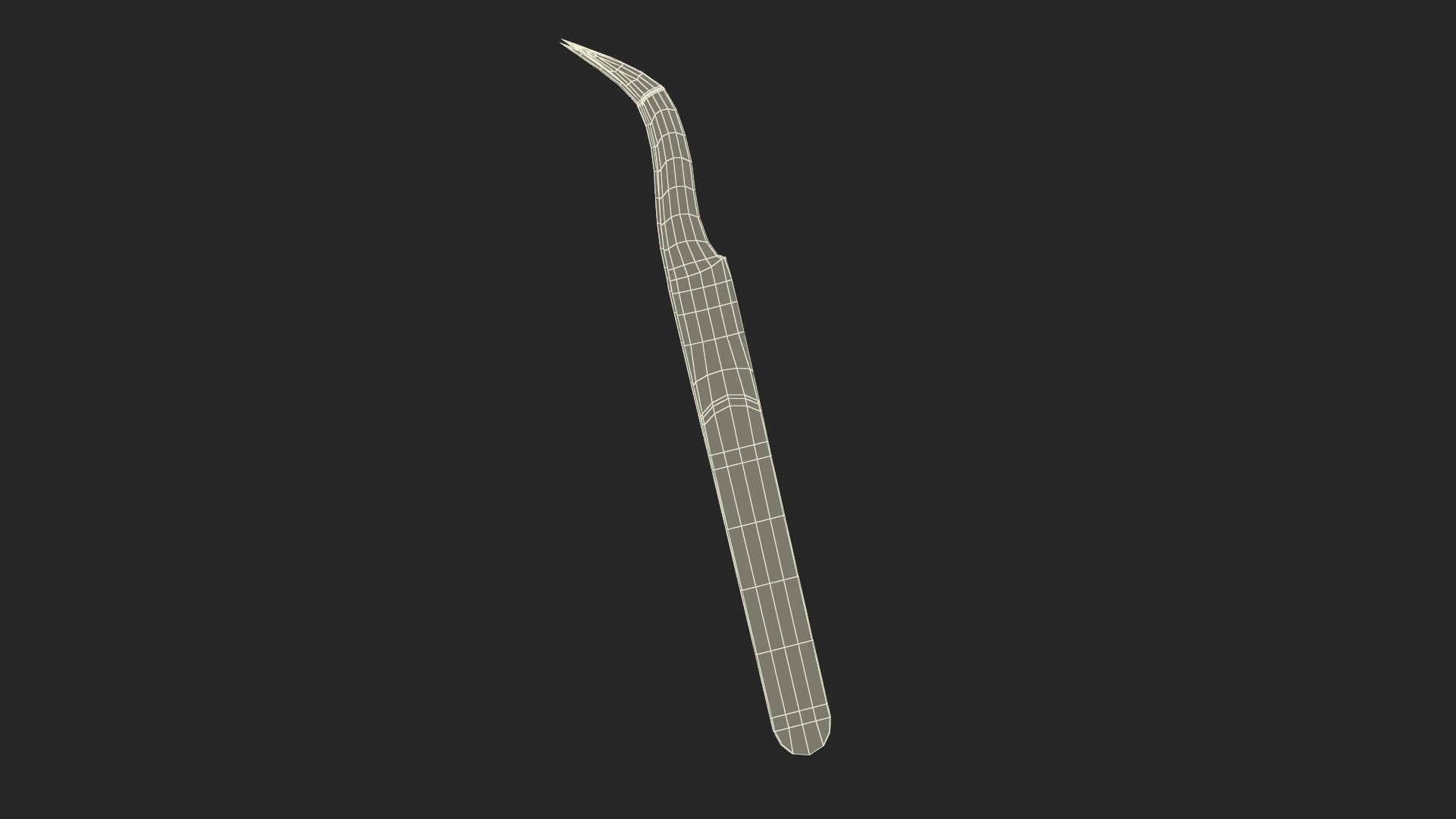 3D Black Angled Tweezers Model - TurboSquid 2212729