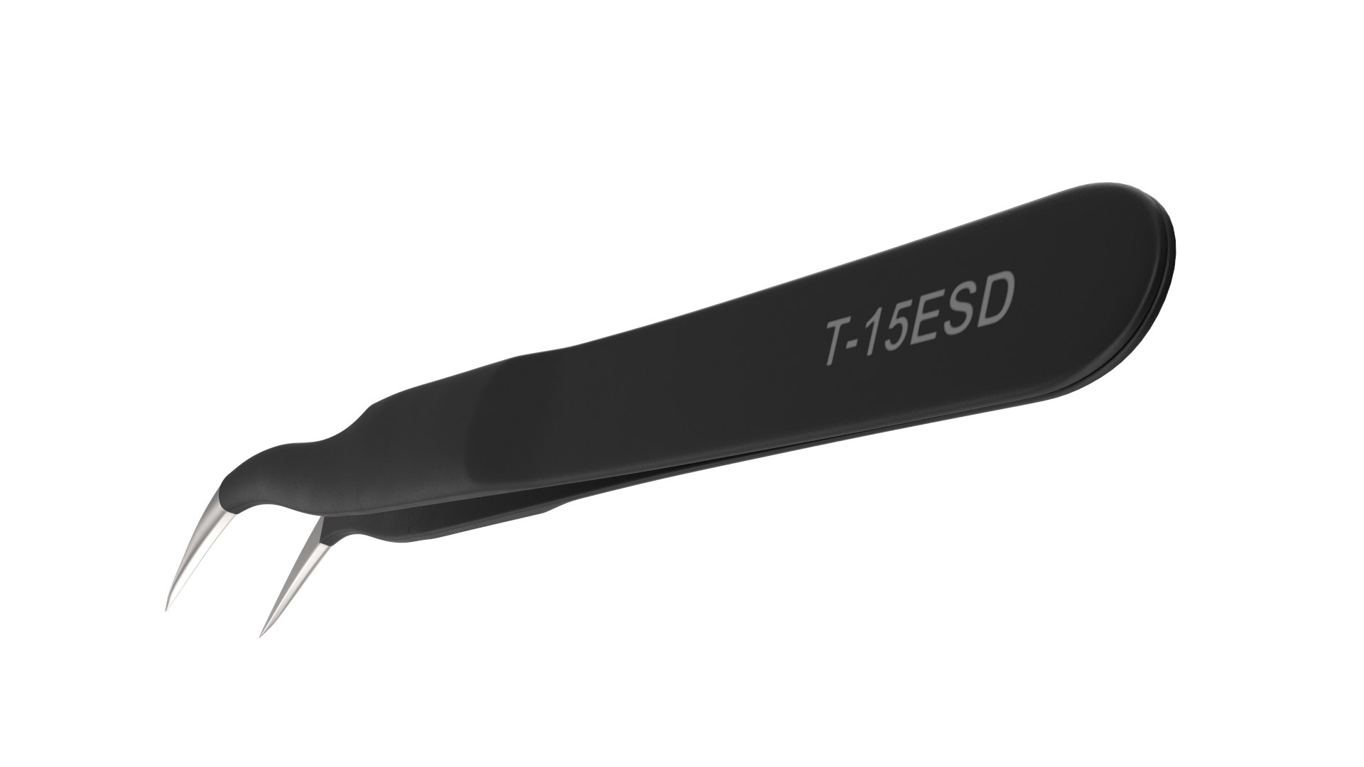 3D Black Angled Tweezers Model - TurboSquid 2212729