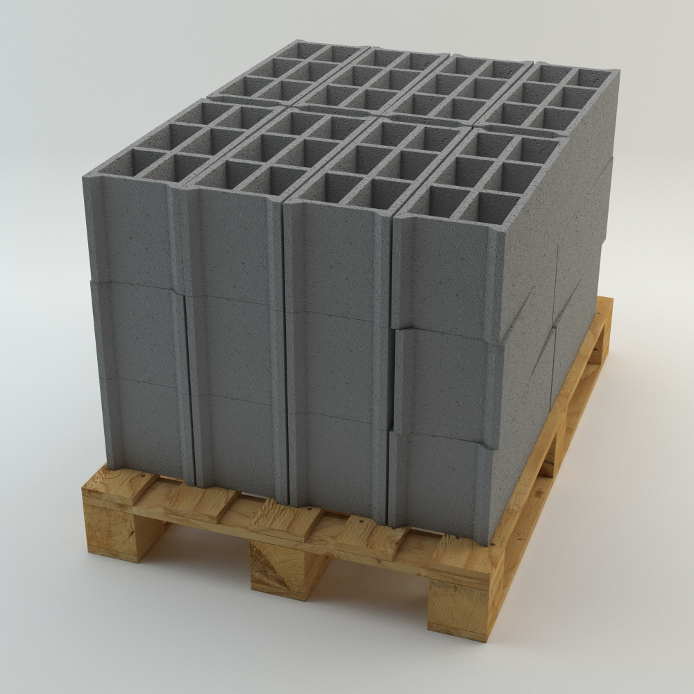 3ds max pallet breeze block