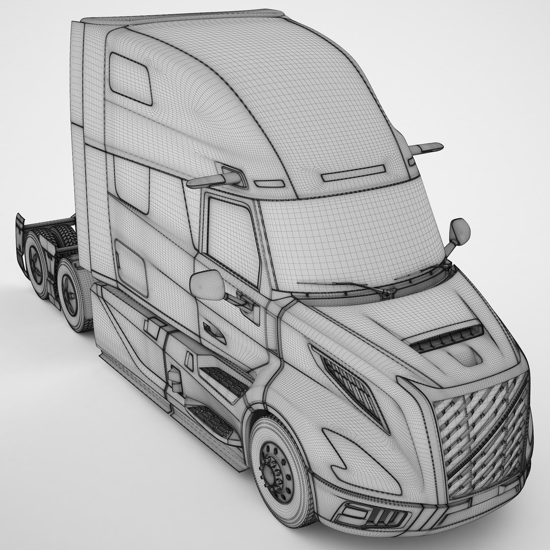 3D Semi Truck Generic 03 - TurboSquid 2365408