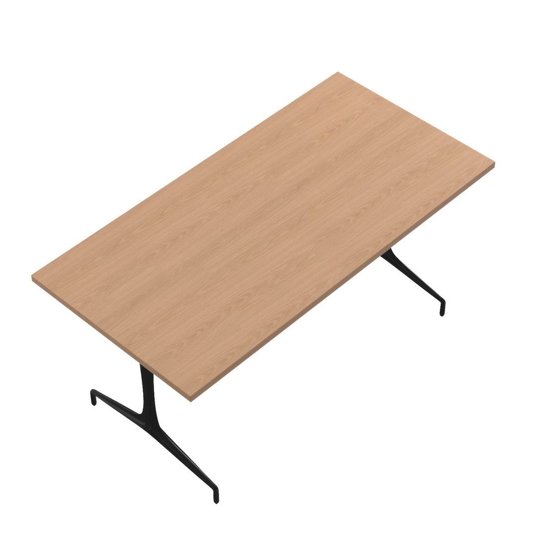 3D Edge Mount Locking Casters Serif Table - TurboSquid 2120121