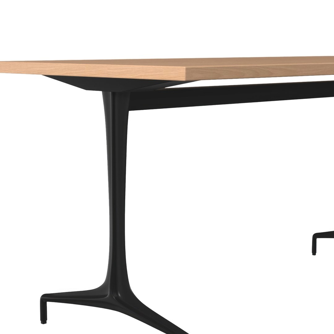 3D Edge Mount Locking Casters Serif Table - TurboSquid 2120121